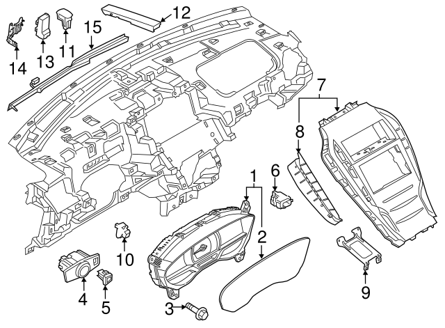 2013-2020 Ford Head-Up Display DS7Z-19G468-A | Varsity Ford