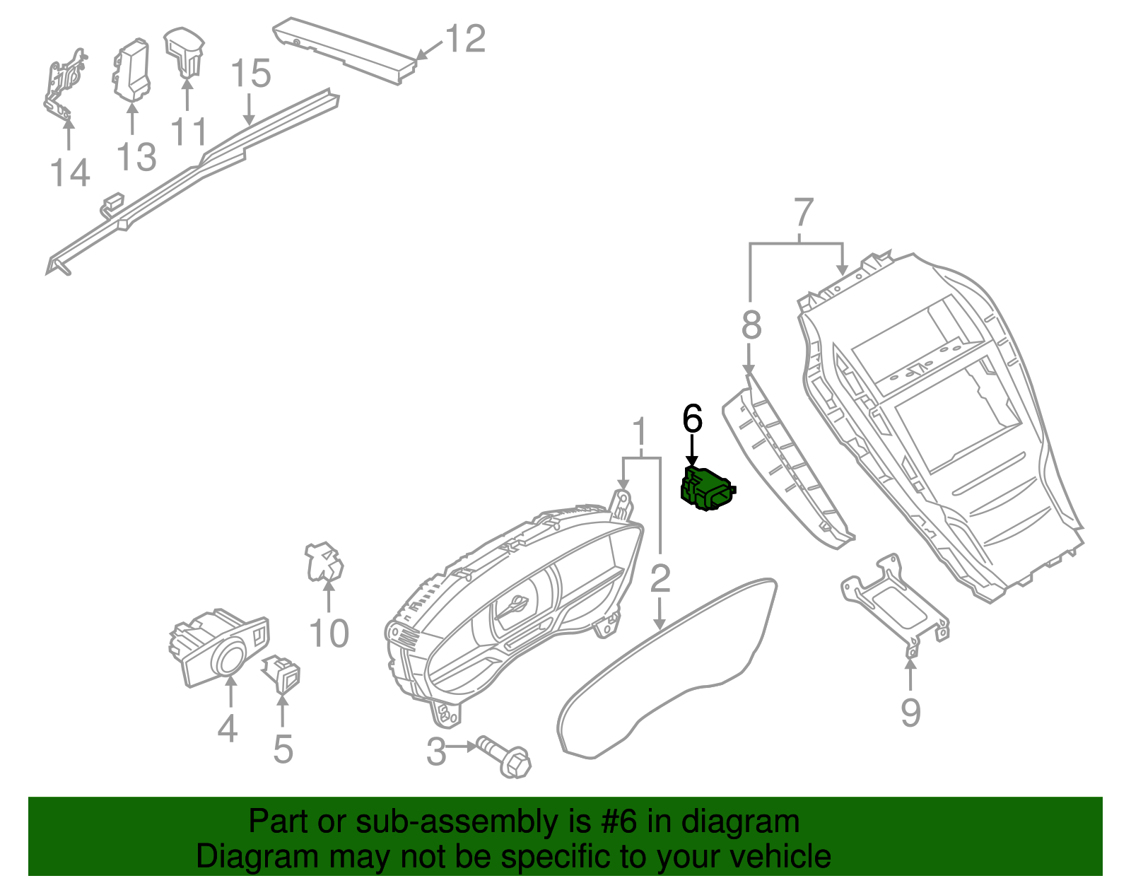 YH-1956 - Motorcraft™ In-Car Sensor 2013-2022 Ford | Big 3 Auto Parts