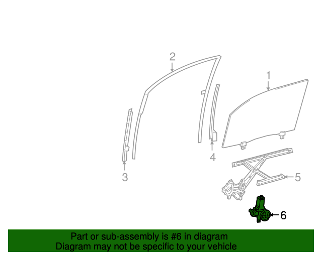 Toyota 2016-2023 Toyota Tacoma Window Motor 85720-04040 | Toyota Parts
