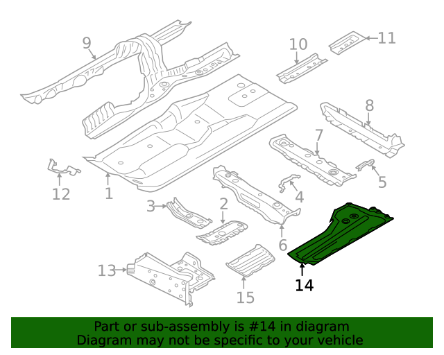 51757374687 - 2020-2021 BMW Under Cover (51-75-7-374-687) | BMW of ...