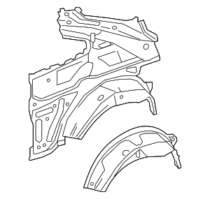 205-630-03-04 - Inner Quarter Panel 2017-2019 Mercedes-Benz | Mercedes ...