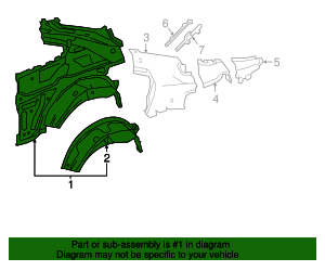 205-630-03-04 - Inner Quarter Panel 2017-2019 Mercedes-Benz | Mercedes ...
