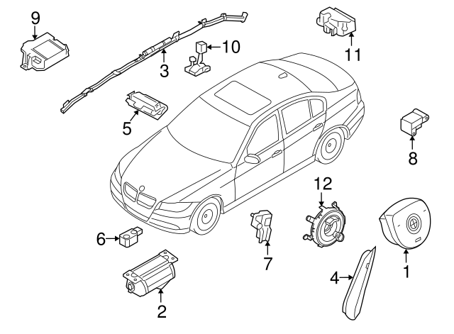 65779125898 - 2008-2013 BMW Position Sensor (65-77-9-125-898) | BMW of ...