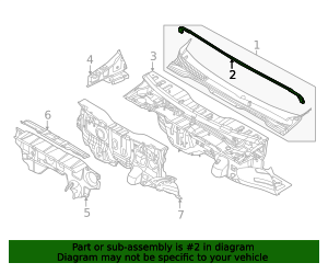 86430-R0000 - Rear Seal 2022-2023 Kia Carnival | Kia.Parts Store