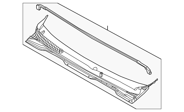 86150-R0000 - Cowl Grille 2022-2024 Kia Carnival | Kia.Parts Store