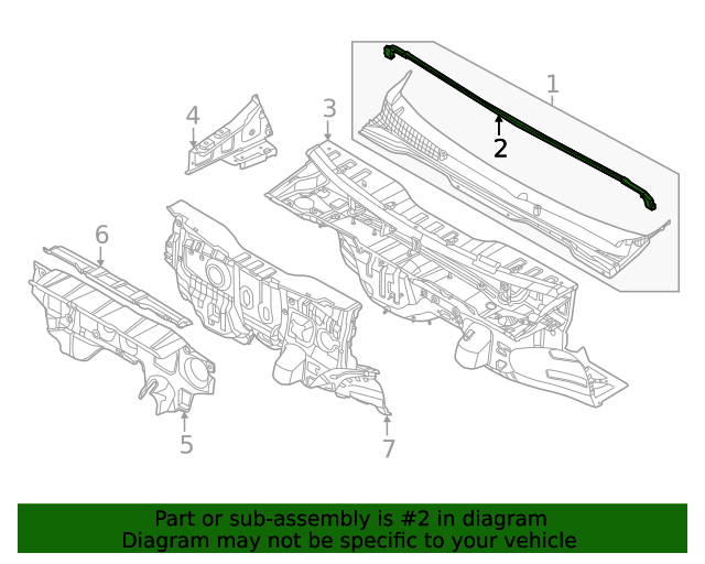 86430-R0000 - Rear Seal 2022-2023 Kia Carnival | Kia.Parts Store