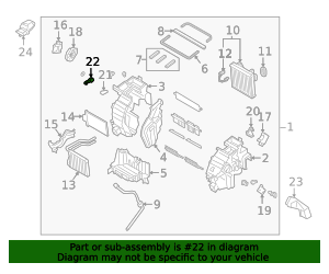 97151-J9000 - HVAC Heater Mode Door Lever 2020-2024 Kia Soul | Kia ...