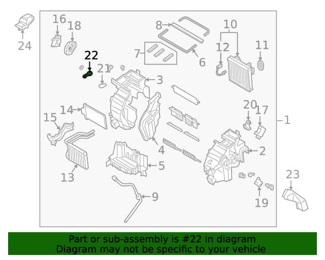 2020-2021 Kia Soul HVAC Floor Mode Door Actuator 97151-J9000 ...
