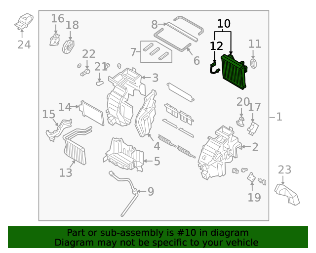 97139-K0000 - Evaporator Core 2020-2023 Kia Soul | Kia.Parts Store