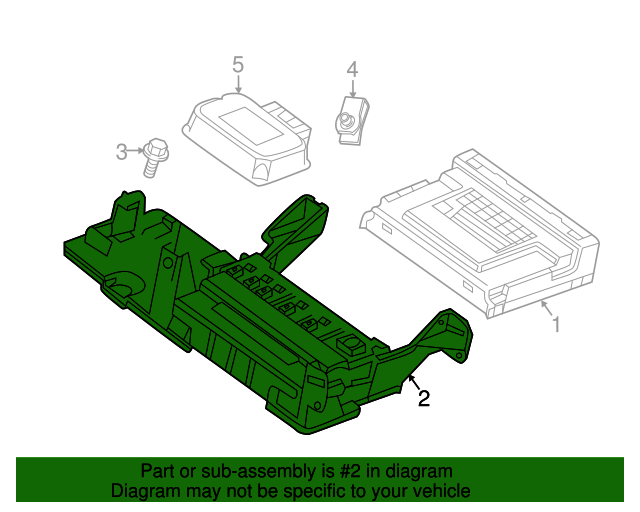 2016-2020 Buick Envision Body Control Module Bracket 23359573 ...