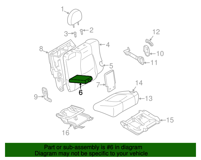 89910-26000-SDA - Seat Armrest 2001-2004 Hyundai Santa Fe ...
