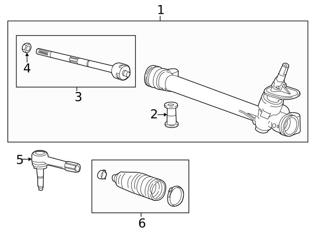 2017-2023 Chevrolet Rack and Pinion Steering Gear 42353783 | OEM Parts ...
