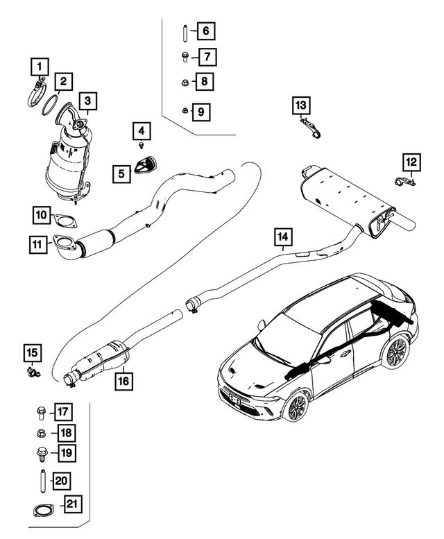 2023 Mopar Catalytic Converter 68477775AC | Mopar Estores