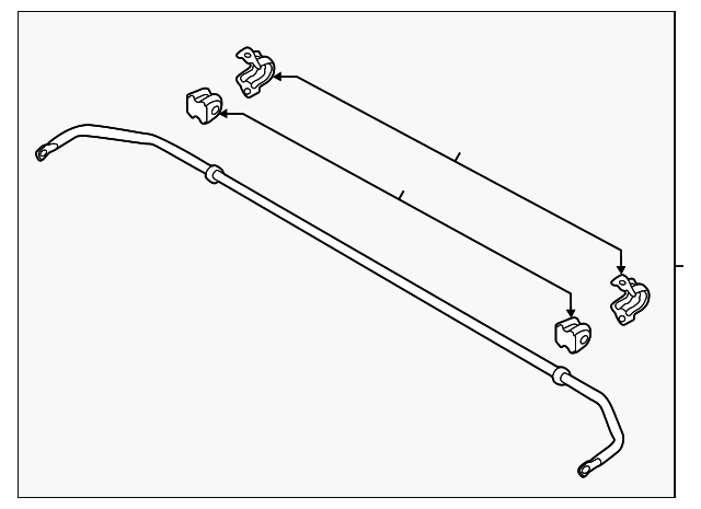 2014-2016 Kia Sportage Stabilizer Bar 55510 2S800 | TascaParts.com