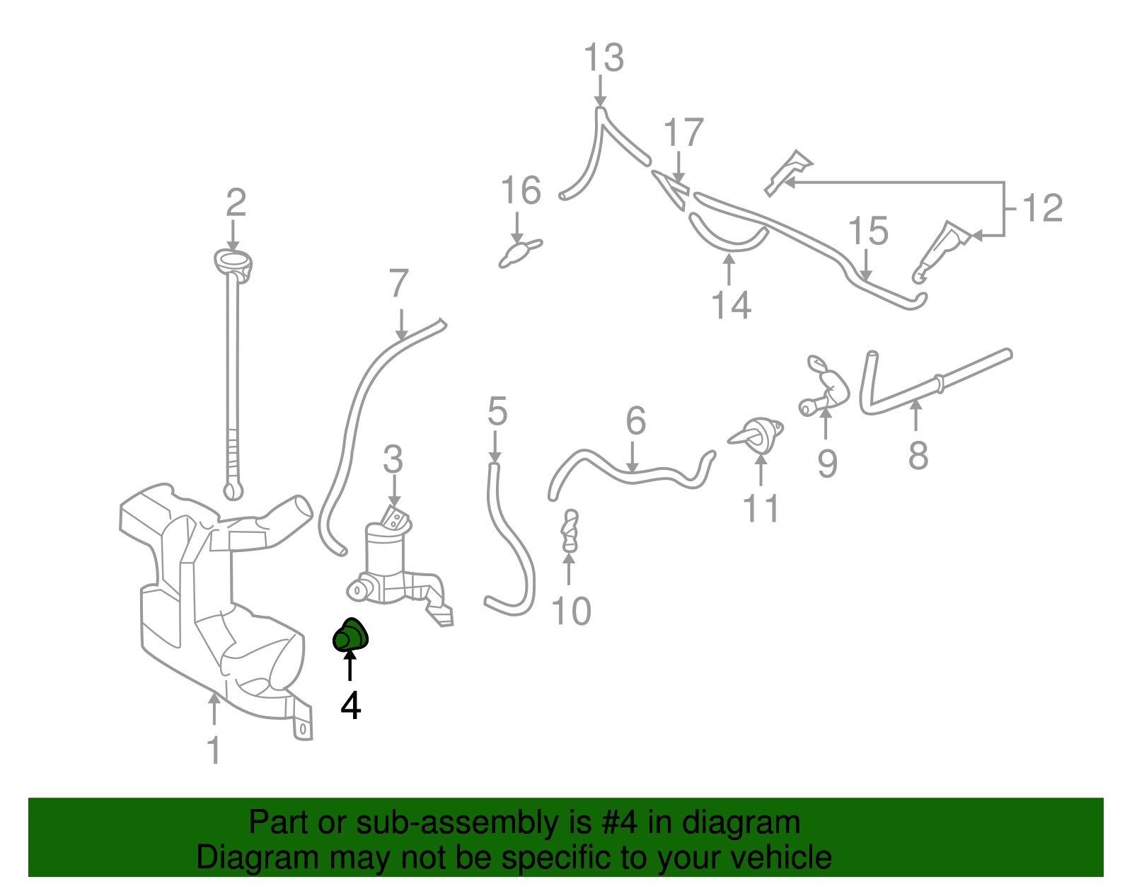 76842-S2K-J11 - Bush Washer Tank - 2003-2020 Honda | Genuine Honda Parts