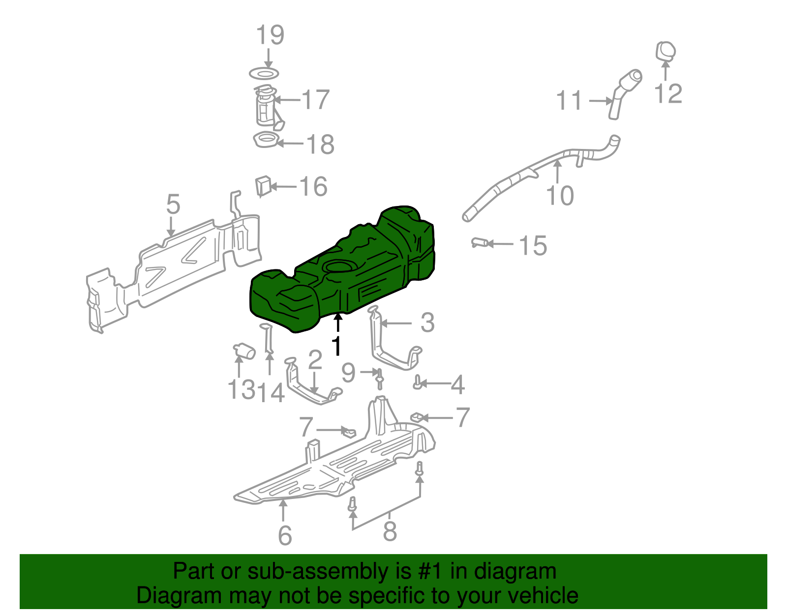 15077622 - OEM GM TANK GMPartsCenter.net | GM Parts Center