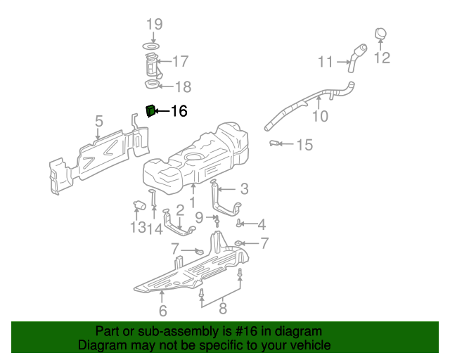 25950499 - Vapor Canister Vent Valve 2001-2009 GM | Londoff Discount Parts
