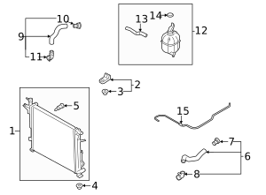 2021-2023 Hyundai Radiator Upper Bracket 25333-P2000 | OEM Parts Online