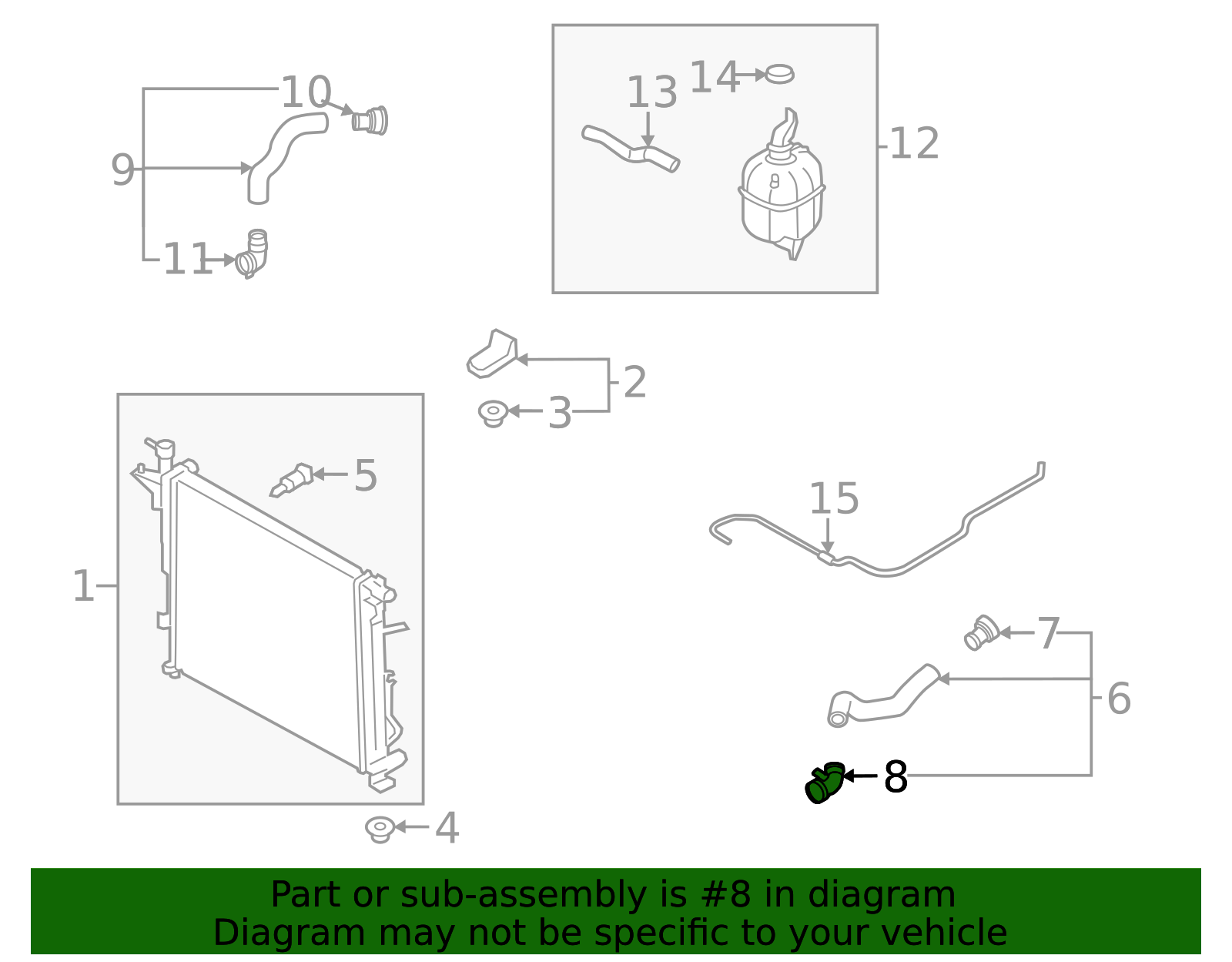 25485-L1040 - High-Quality Radiator Coolant Hose Adapter for 2021-2025 ...