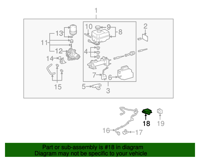 2011-2014 Toyota FJ Cruiser Yaw Rate Sensor 89180-60110 | Toyota Parts ...