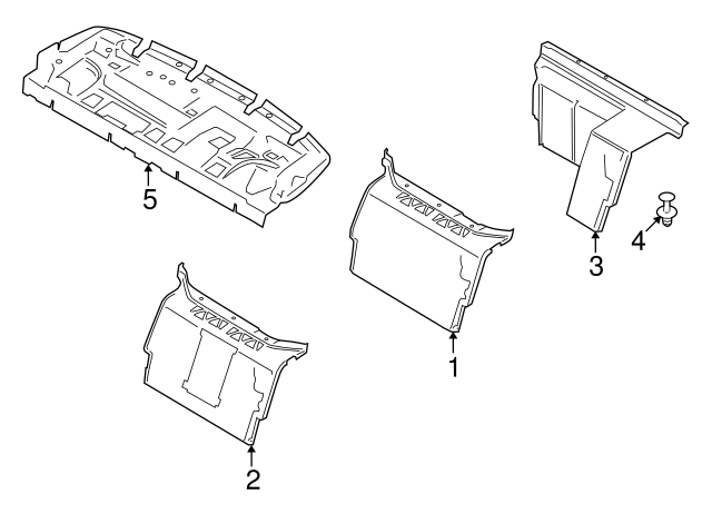 Genuine BMW 51-47-9-113-339 | Partition Panel | FREE Shipping on Most ...