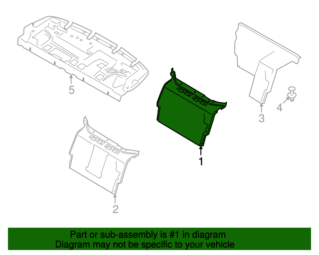 51-47-9-113-339 - Partition Panel - 2009-2015 BMW | BMW Parts Exchange