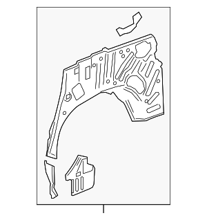2018-2024 Chevrolet Inner Quarter Panel 84578752 GM | GMPartsDirect.com