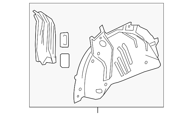 2018-2022 GM Rear Passenger Side Wheelhouse Inner Panel 84757463 ...
