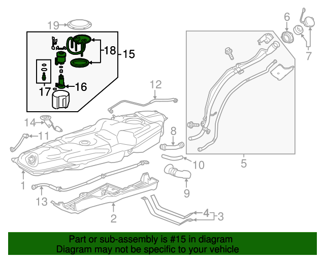 2009-2018 Toyota RAV4 Fuel Pump Assembly 77020-0R010 | Toyota Parts ...