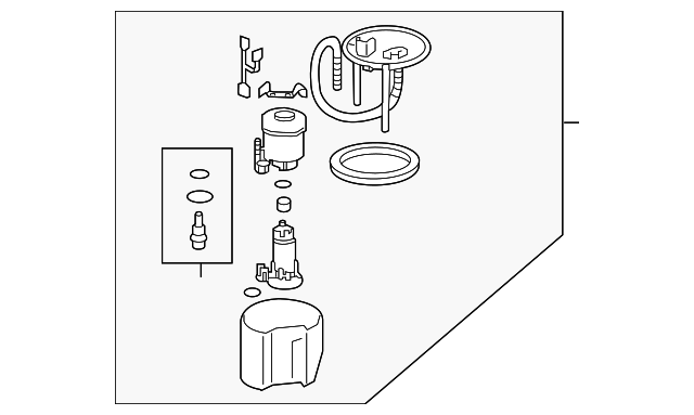 2009-2018 Toyota RAV4 Fuel Pump Assembly 77020-0R010 | Toyota Parts ...