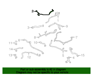 2010-2019 Jaguar Vent Hose C2D6362 | JaguarParts.com