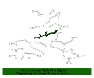 2010-2019 Jaguar Heater Hose C2D27906 | Jaguar Virginia Beach