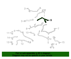 Genuine OEM Inlet Hose Part# C2D5710 Fits 2010-2019 Jaguar: Up To 35% ...