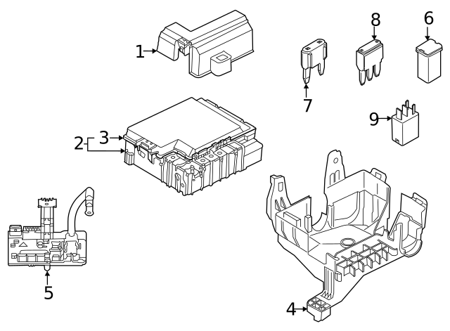 Genuine OEM Ford Part - Fuse Box ML3Z-14A068-P | Genuine OEM Ford Parts ...