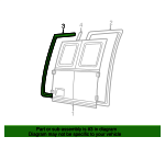 1992-2014 Ford Weatherstrip - Driver's Side (LH) F3UZ-1543723-A ...