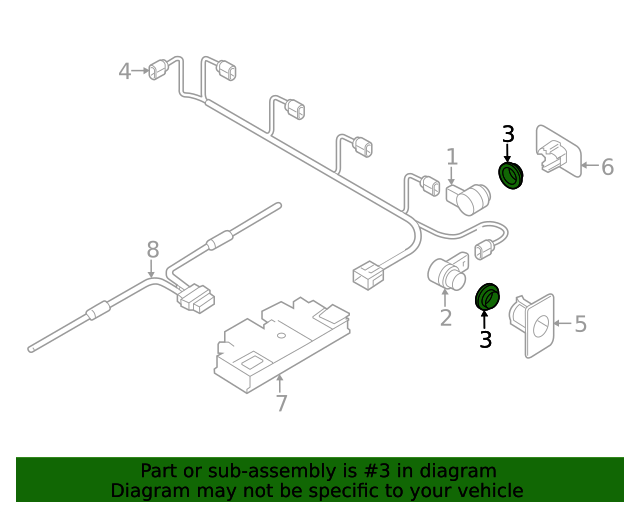 2015-2023 Audi Sensor Seal 5Q0-919-133-704 | Audi USA Parts