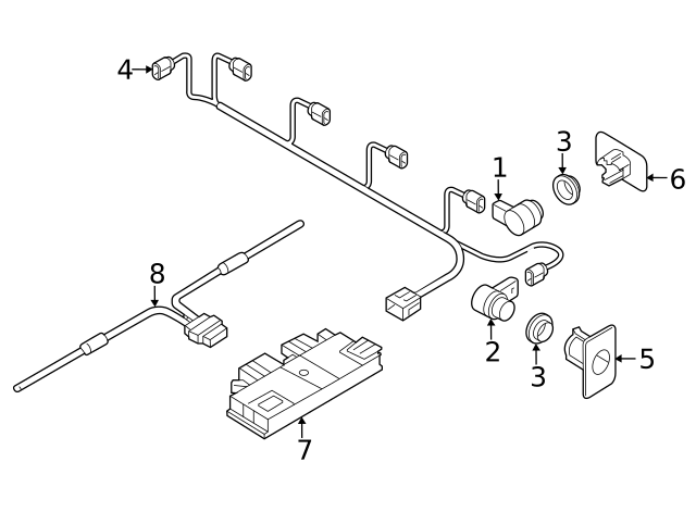 4M0-962-239-A - Lock Sensor 2017-2022 Audi Q7 | Audi OEM Parts
