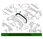 2012-2015 Mercedes-Benz Upper Molding 166-885-16-01 | MB OEM Parts