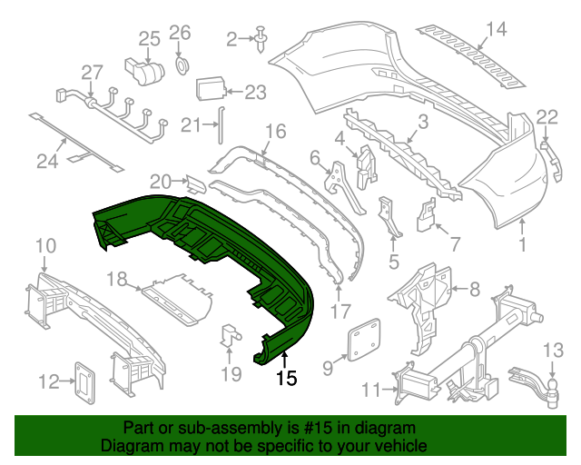 166-885-19-25 - Lower Cover 2012-2015 Mercedes-Benz | Mercedes-Benz USA ...