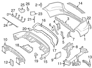 2012-2015 Mercedes-Benz Bumper Cover 166-885-06-25-9999 | MB OEM Parts