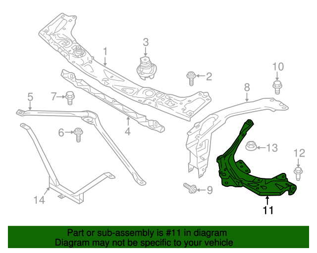 51-64-7-351-536 - Headlight Bracket 2016-2023 Mini Cooper Clubman ...