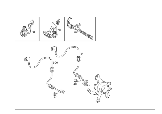 203-540-14-17 - Rotational Speed Sensor 1960-2009 Mercedes-Benz ...