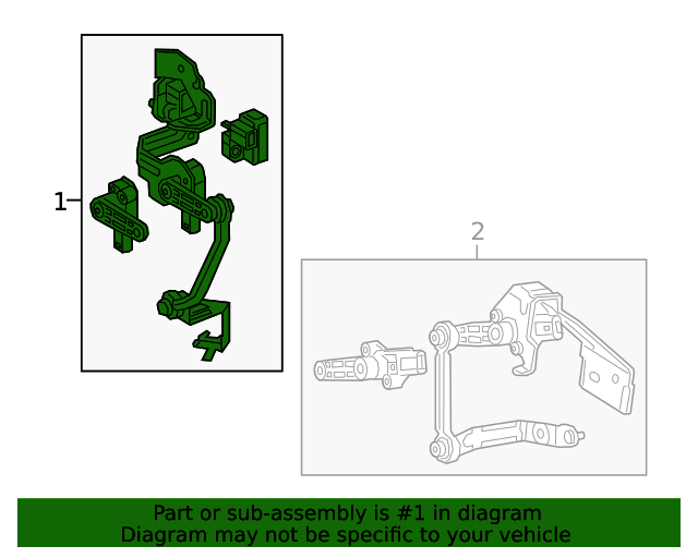 247-320-55-00 - Headlight Level Sensor 2019-2023 Mercedes-Benz ...