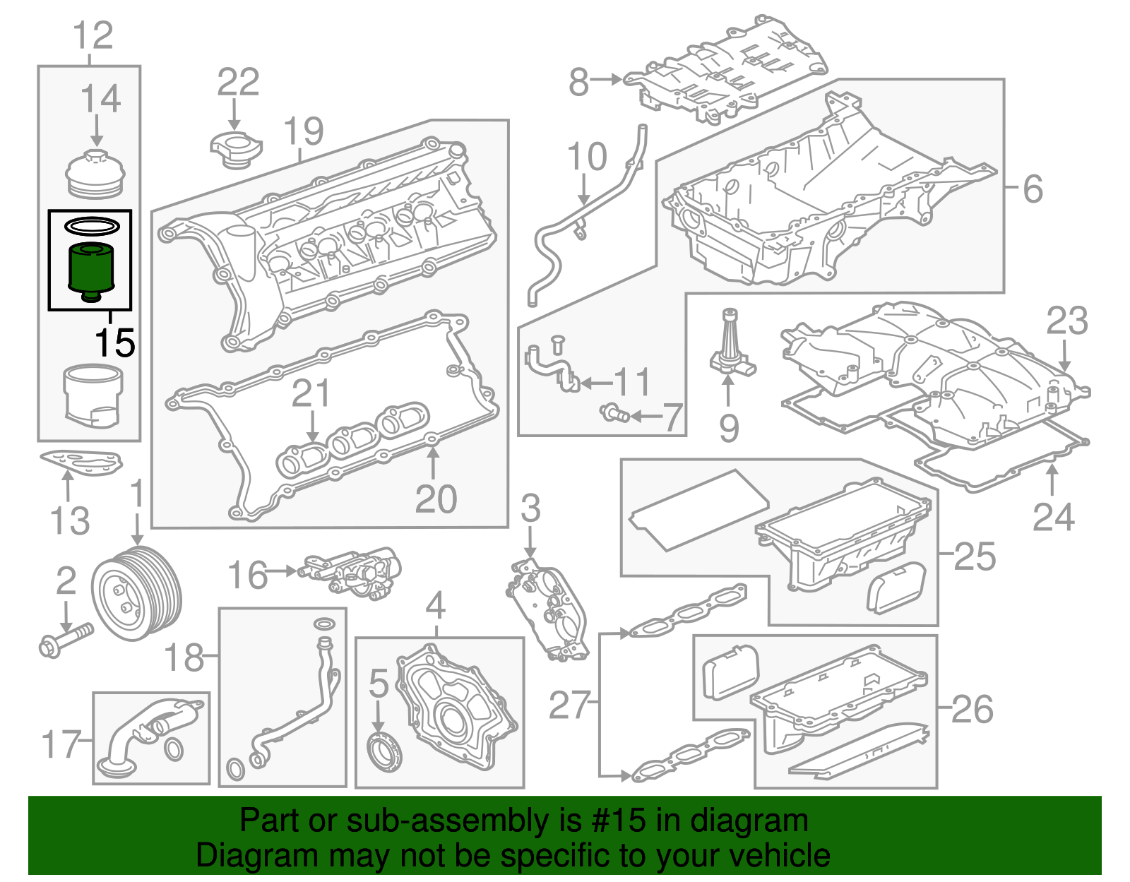 2021-2024 Jaguar F-Pace Oil Filter T2R47312 | OEM Parts Online