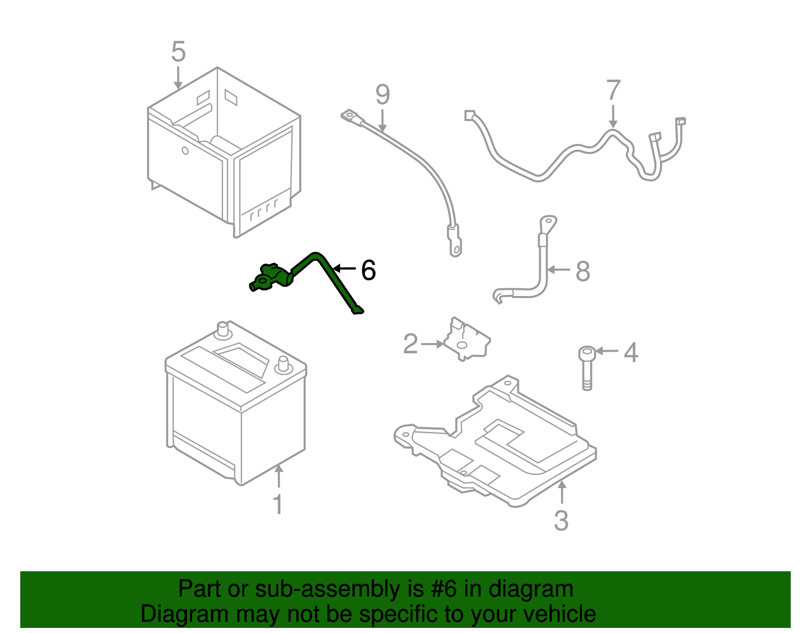 37180-1R300 - High-Quality Negative Cable for 2013 Hyundai Accent ...