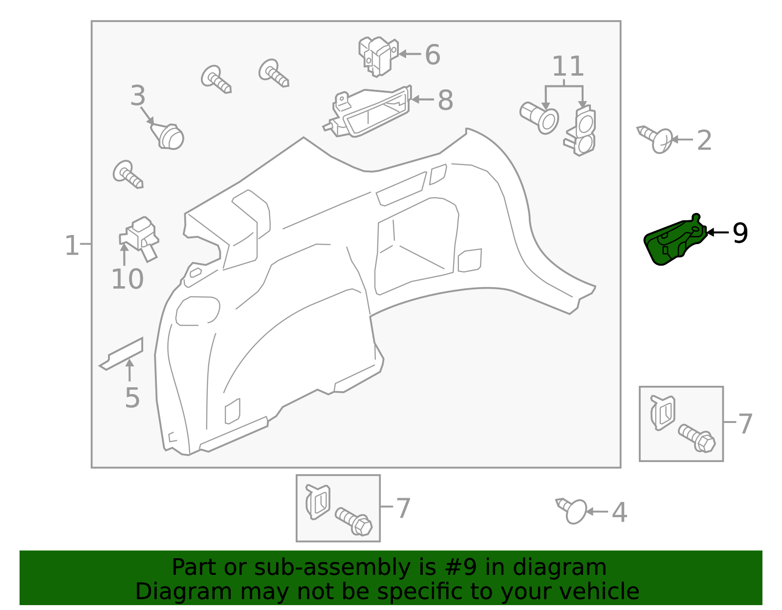 96170AN000 - Bracket 2020-2025 Subaru Outback | Subaru Direct Wholesale