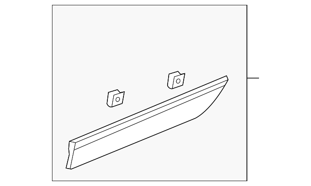 2010-2016 Cadillac SRX Black Passenger Side Door Lower Molding 20881806 ...