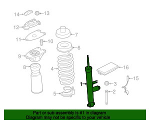 33522284914 - 2015-2020 BMW M4 Shock Absorber (33-52-2-284-914) | BMW ...