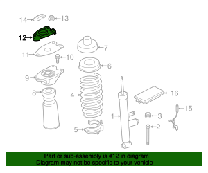 Genuine BMW 31-31-2-284-779 | Shock Mount Adapter | FREE Shipping on ...