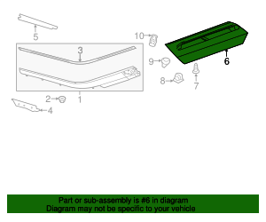 2014-2015 Chevrolet Camaro Primed Rear Window Upper Reveal Molding ...